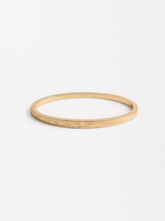 Gold rigid bracelet