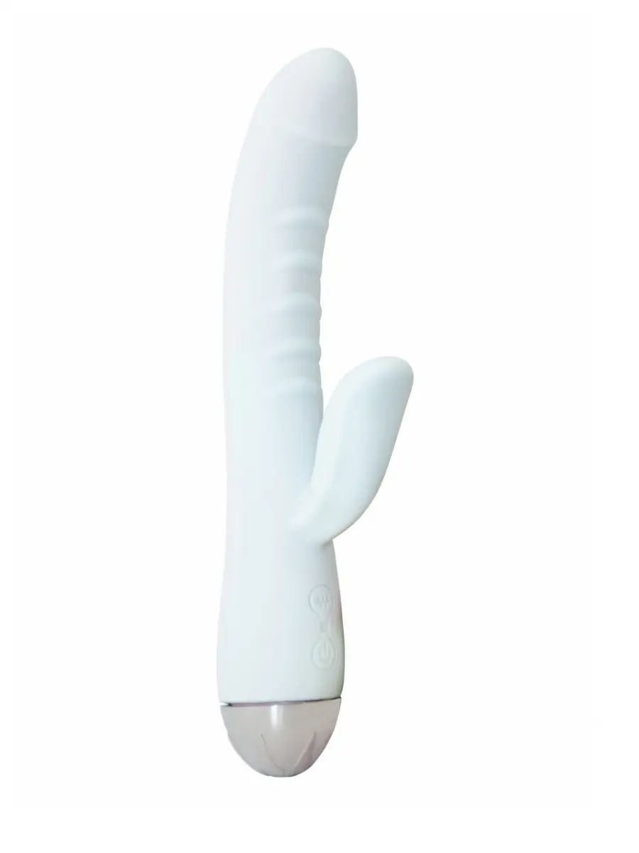 JIUAI Vibrator sa dodatkom za klitoris, 12 funkcija, Svetloplavi