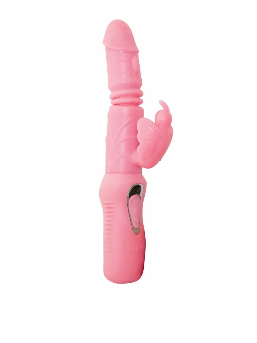 WANLE Vibrator sa dodatkom za klitoris, 12 funkcija, Roze