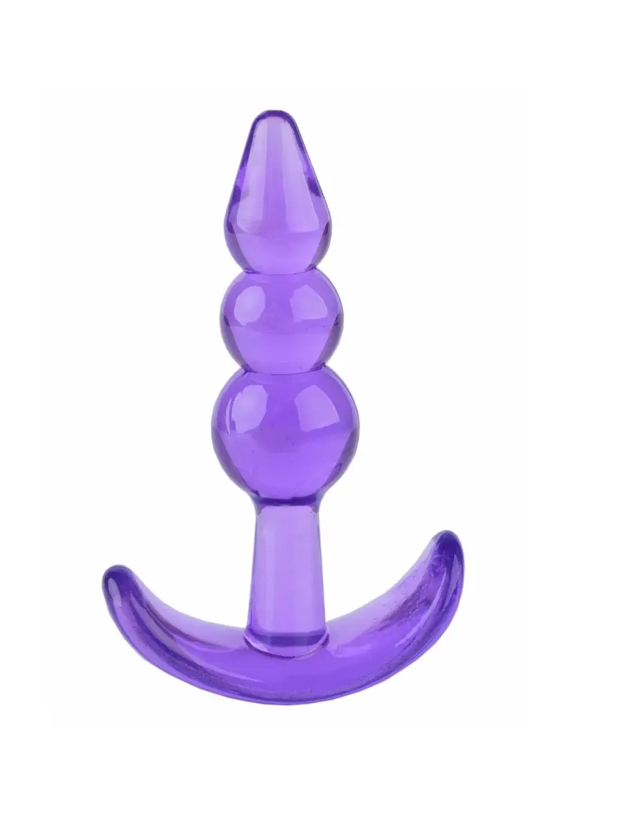 ARGUS TOYS Analna kupa T Plug Beaded, Ljubičasta