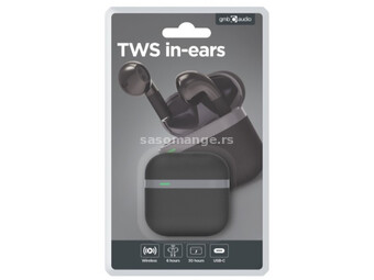 TWS-02-BK Gembird bluetooth V5.0 slusalice, TWS, black/spacegrey