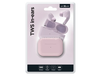 TWS-03-P Gembird bluetooth V5.0 slusalice, TWS, pink