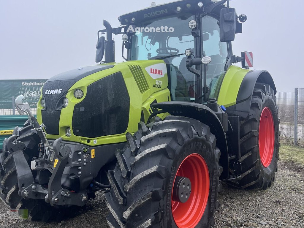 Novi Claas Axion 870 CMATIC CEBIS traktor točkaš