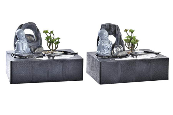 Led fontana buda zen bašta 29x21x22 2 modela