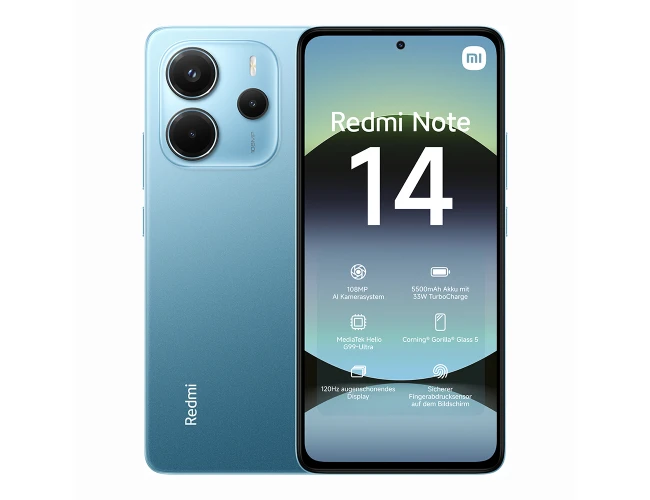 Xiaomi Redmi Note 14  6/128GB plavi mobilni 6.67" Octa Core Mediatek Helio G99 Ultra 6GB 128GB 108Mpx+2Mpx+2Mpx Dual Sim