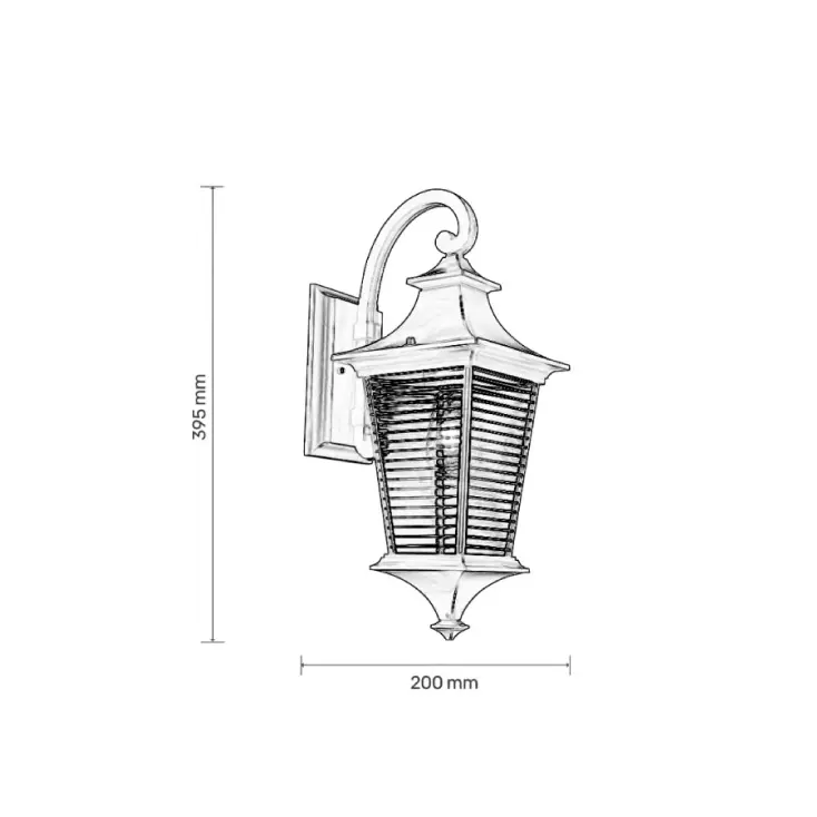 Zidna lampa - fenjer 1xE27