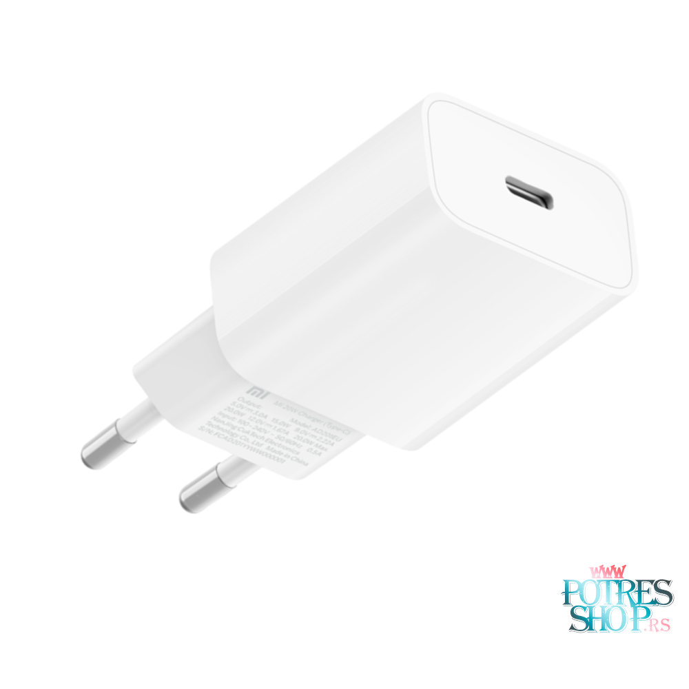 PUNJAC XIAOMI MI 20W USB-TYPE C BEZ KABLICA