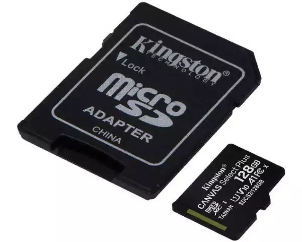 Kingston microSD 128GB SDCS2/128GB w/adapter