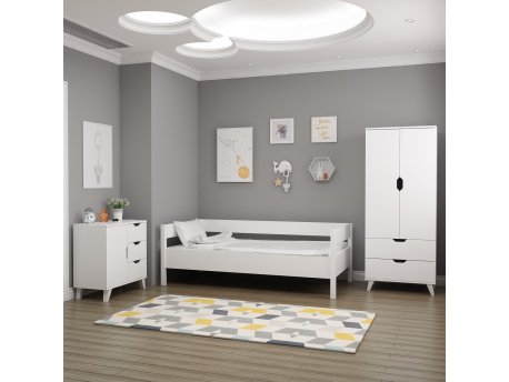 HANAH HOME Spavaća soba Valencia 3+1 White