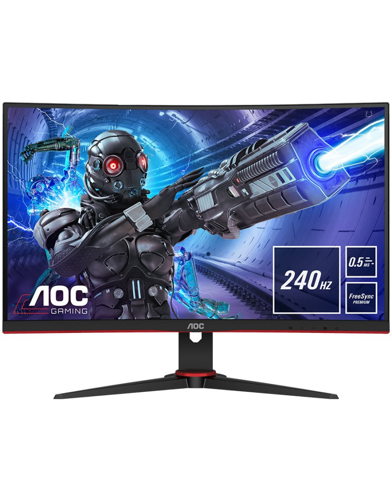 AOC Monitor LED C27G2ZE Gaming Curved 240Hz 27“, 16:9, 1920x1080, VA, 240Hz,...