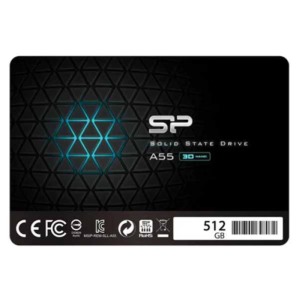 SILICON POWER SSD 2.5" SATA SiliconPower A55 512GB, SP512GBSS3A55S25