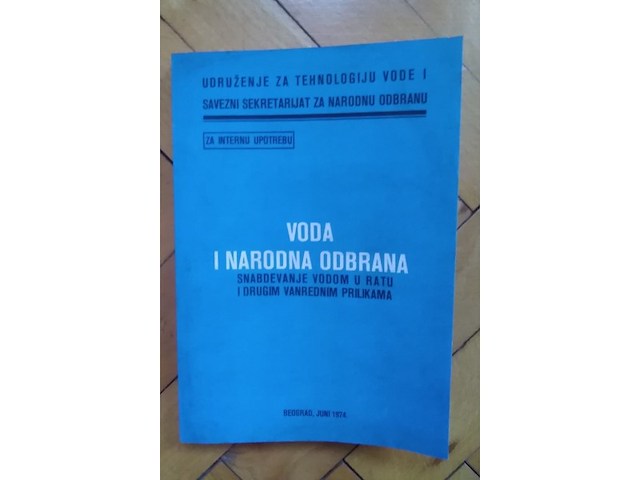 Voda i Narodna odbrana - Jovan Ristic