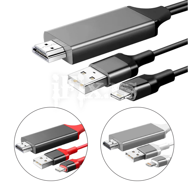 Lightning na HDMI TV video kabl iPhone, HDTV, iPad, 2 metra