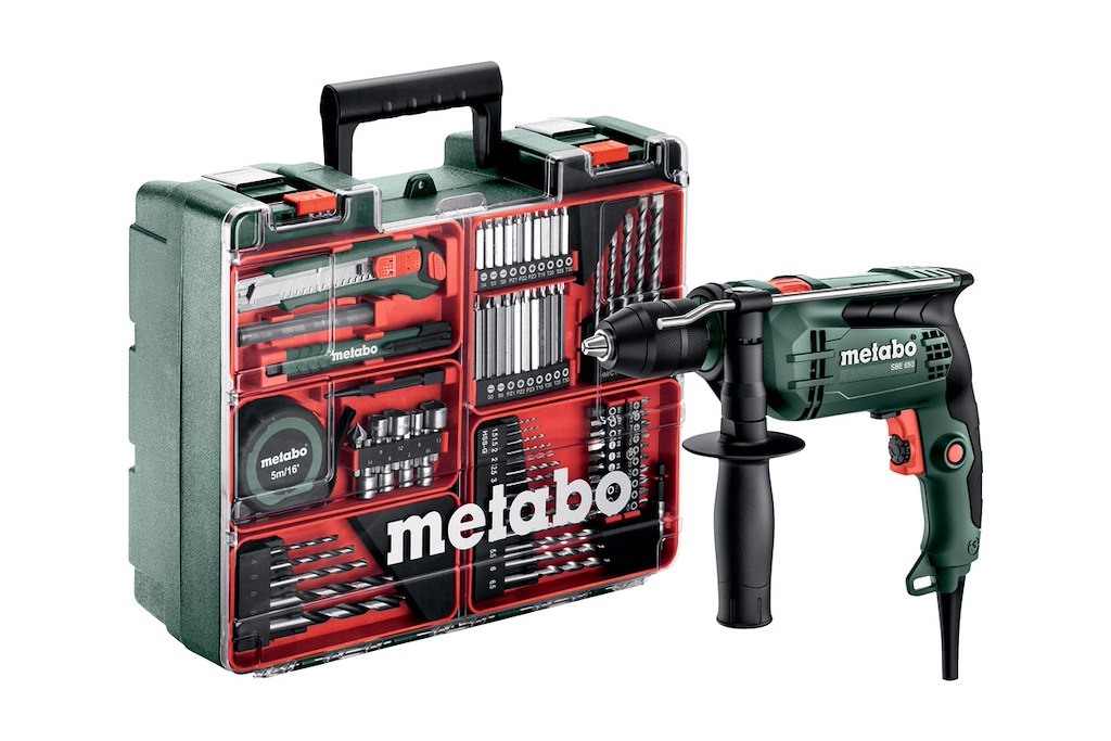 METABO® Vibraciona bušilica SBE 650 u plastičnom koferu sa setom pribora