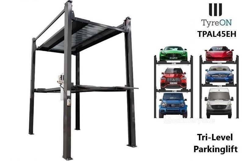 Nova TyreON TPAL45EH 4 post car stacker lift - Three level parking lift 3 četvorostubna dizalica