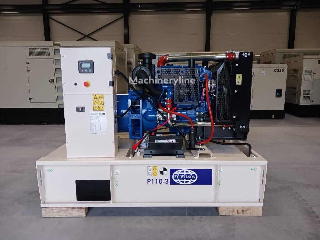 Novi FG Wilson P110-3 - 110 kVA Open Genset - DPX-16008-O diesel generator