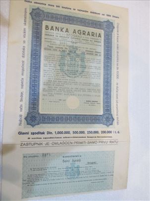 Deonica banke Agraroja. 1928