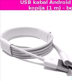 USB kabal Android Tip C kopija (1 m) - bela