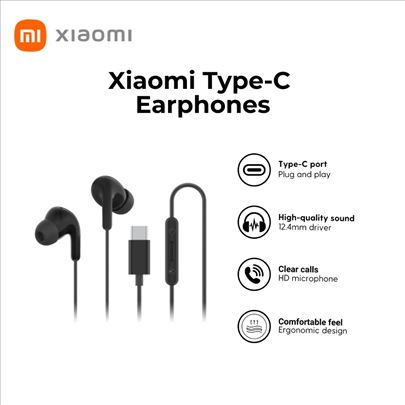 Xiaomi Type C Earphones Slusalice Black