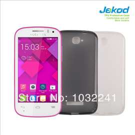 Jekod silikon + PVC za Alcatel C7 crna