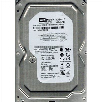 Hard disk WESTERN DIGITAL Caviar WD1600AAJS