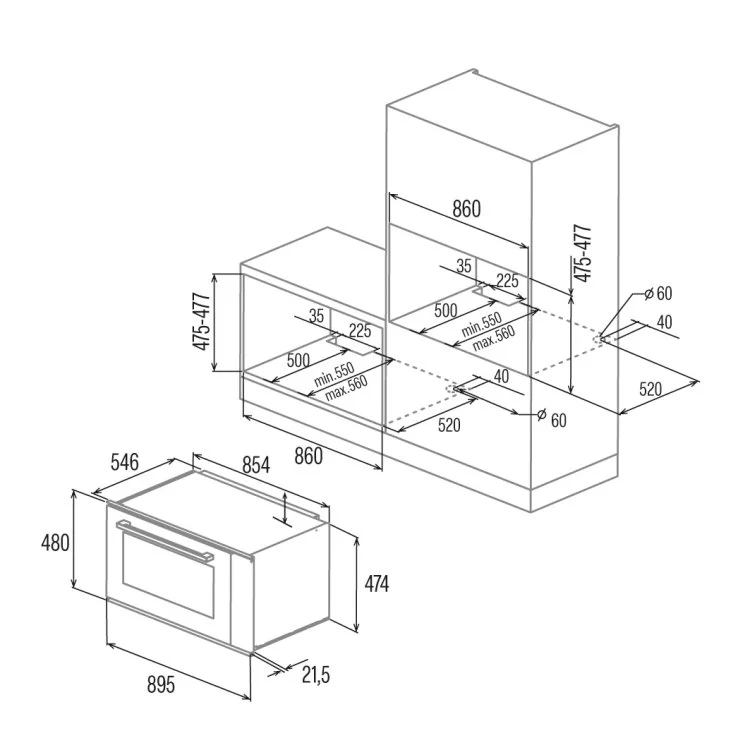 Cata ugradna rerna CMD 9208 BK