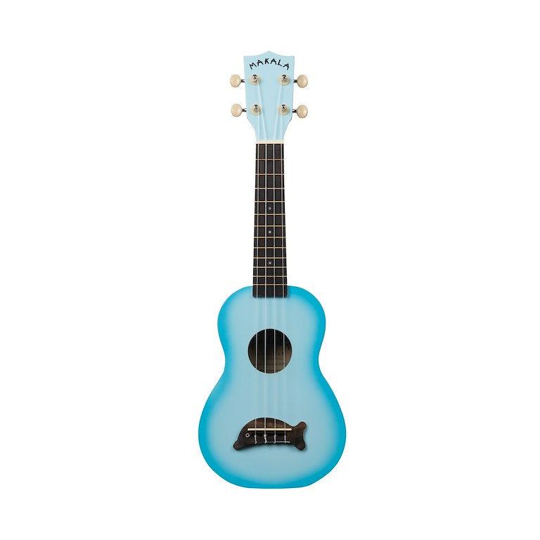 Kala Makala Light Blue Burst Soprano Dolphin Ukulele