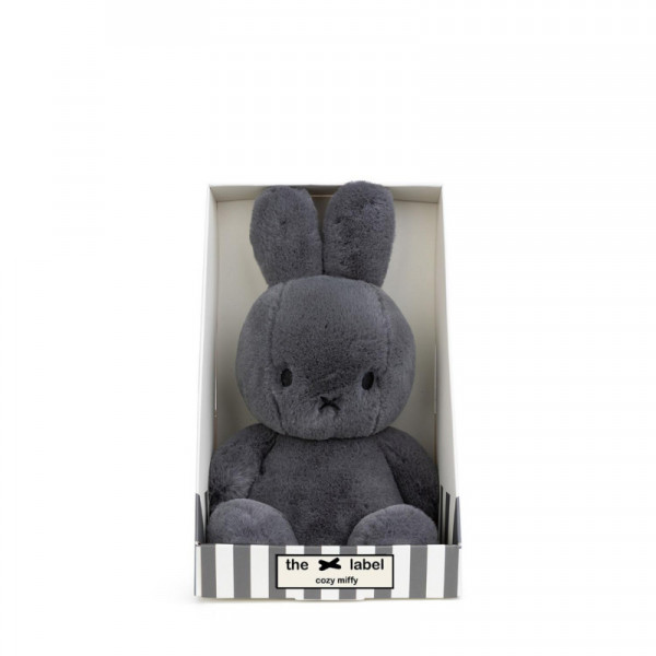 Miffy Cozy plišani zeka u pokl. kutiji 23cm, Grey