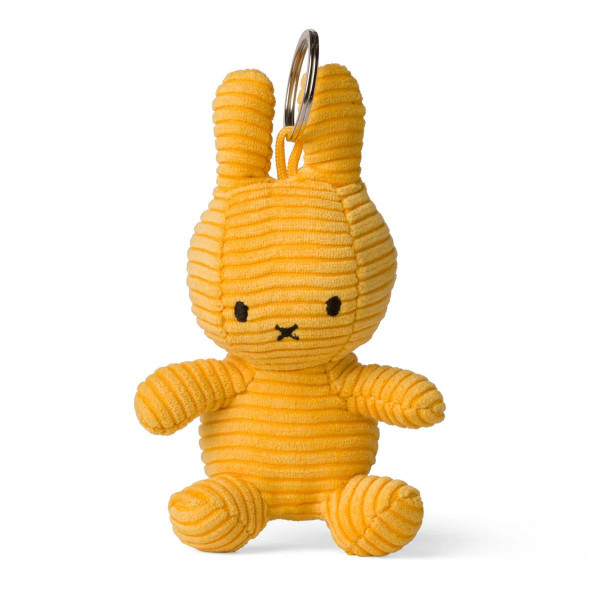 Miffy privezak Eco Corduroy 10cm Yellow