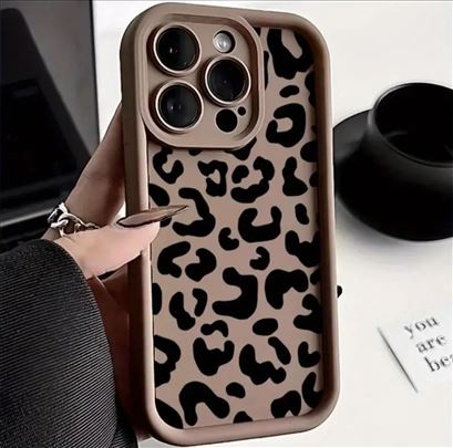 iPhone 12 BRAON leopard print maska za mobilni