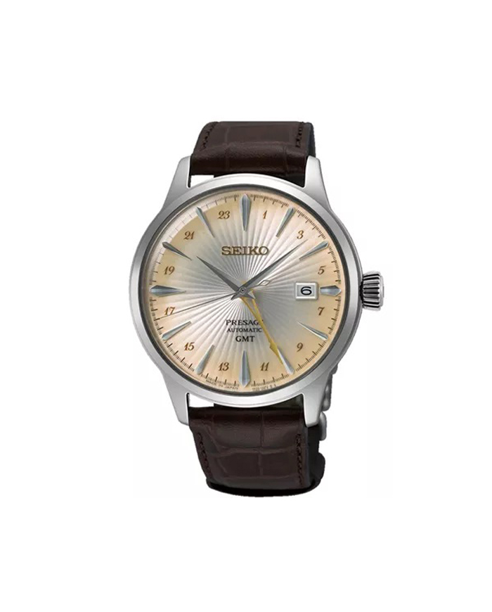 MUŠKI RUČNI SAT PRESAGE SSK041J1 LEATHER BEIGE Seiko