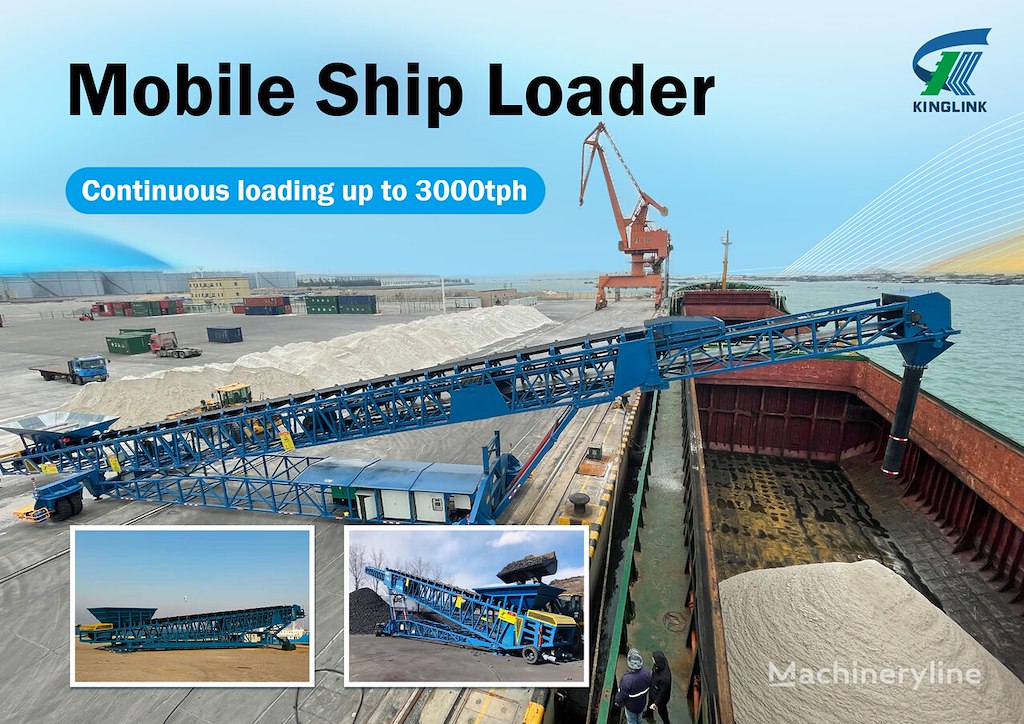 Novi Kinglink Mobile Shiploader trakasti transporter