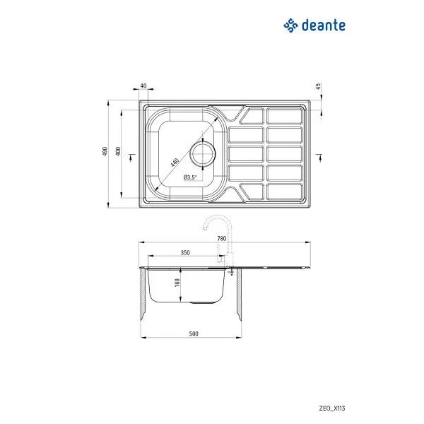 Deante sudopera Soul 78/IXD/O ZEO 3113