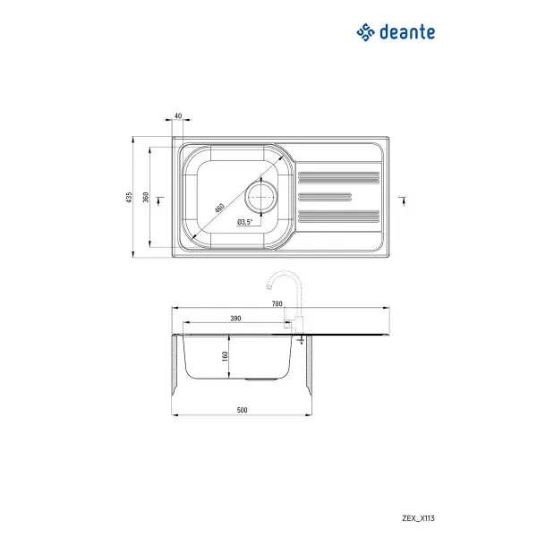 Deante Sudopera Xylo ZEX 0113