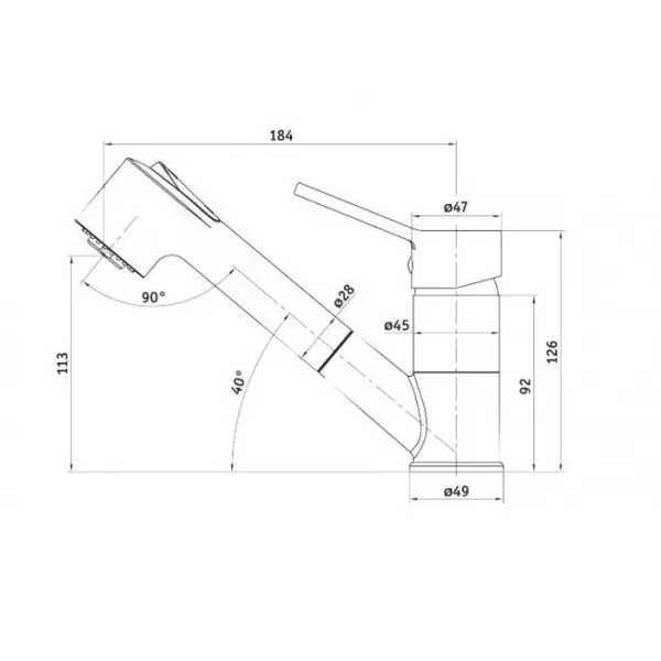 Deante Slavina Narcis CH/T BDN 071M