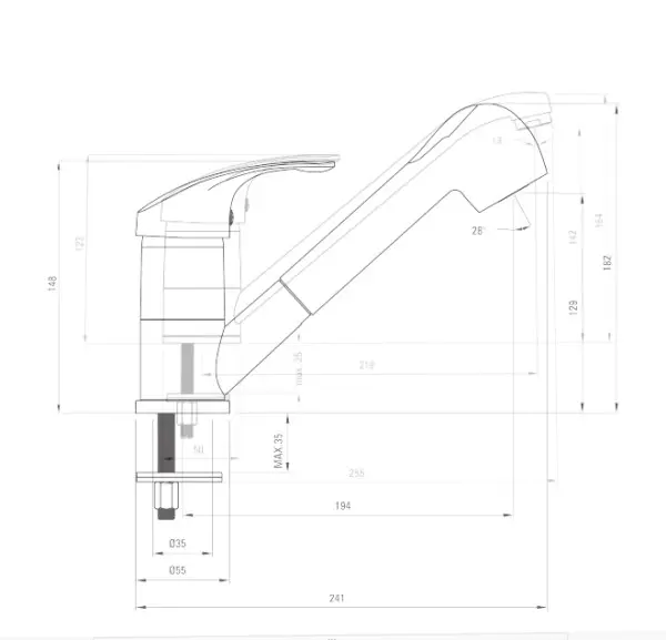 Deante Slavina Pepe BL/T BDP 271M