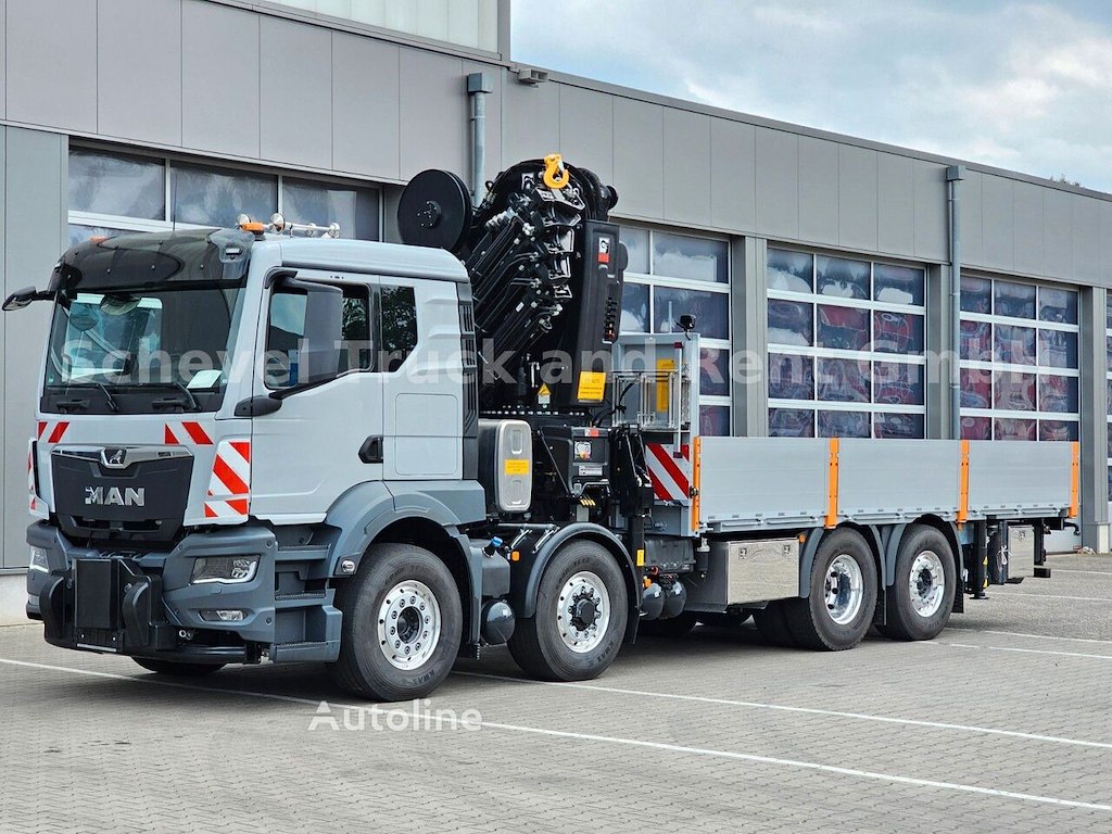 Novi MAN TGS 35.520 Pritsche + Kran HIAB 548 E/ Jib/ Seil kamion s ravnom platformom