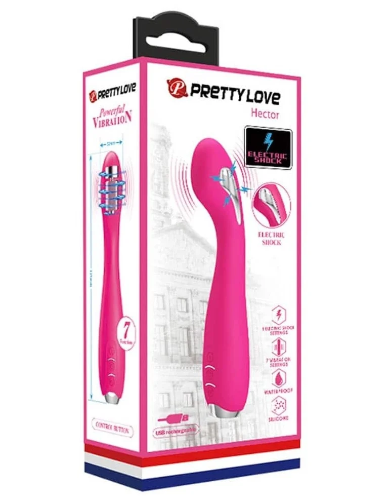 Vibrator sa elektro stimulacijom | Hector Pink