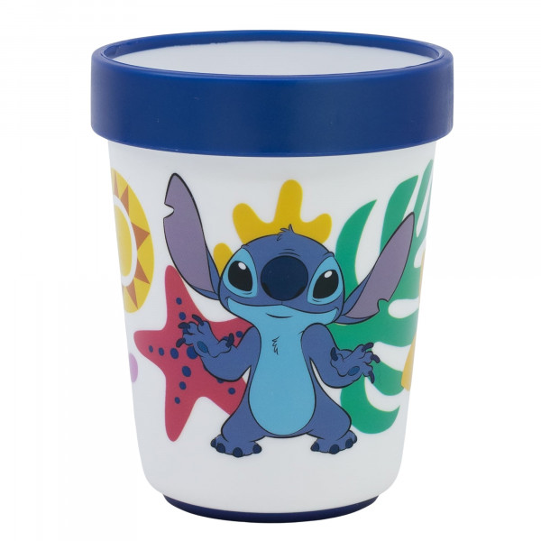 Stor neklizajuća čaša 250 ml Stitch