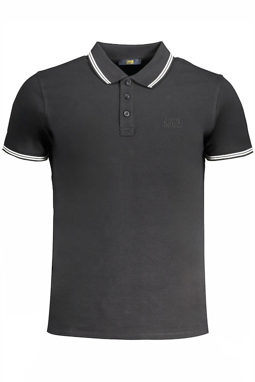 CAVALLI CLASS Muška polo majica QXT64XKB002_NEBLACWH, Crna