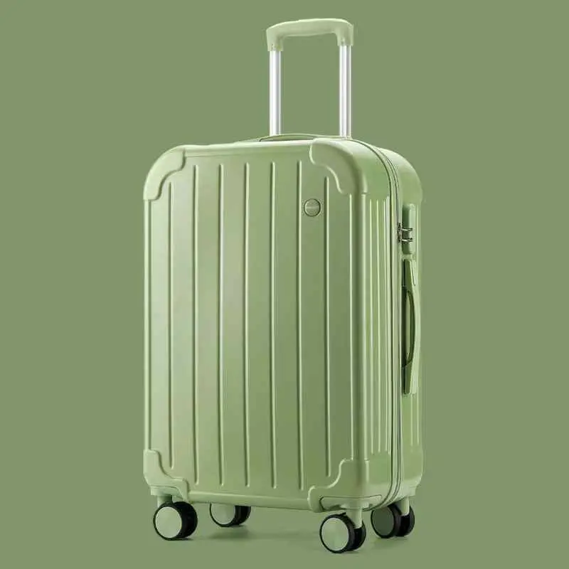 Kofer Wide Stripe zeleni EL 26 inča