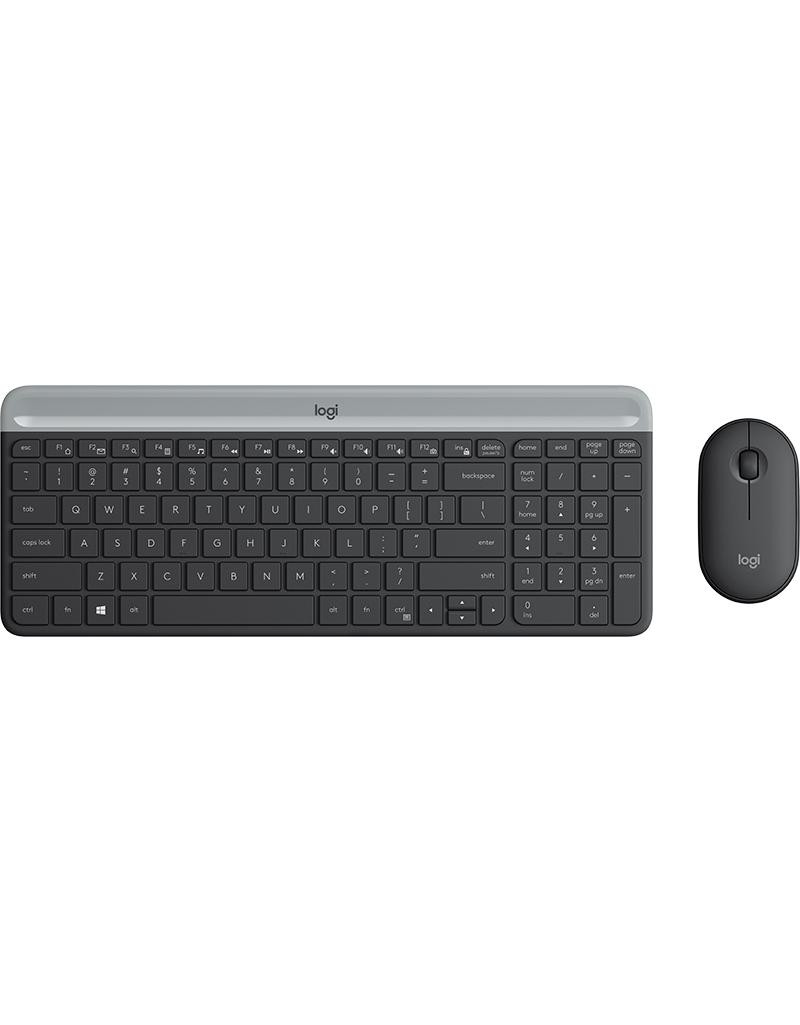 LOGITECH_ MK470 Wireless Desktop US Graphite tastatura + miš