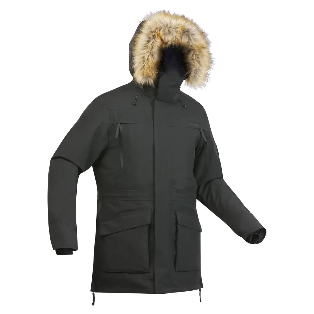 Muška vodootporna jakna parka za pešačenje - 20 °C, NH900 - crna