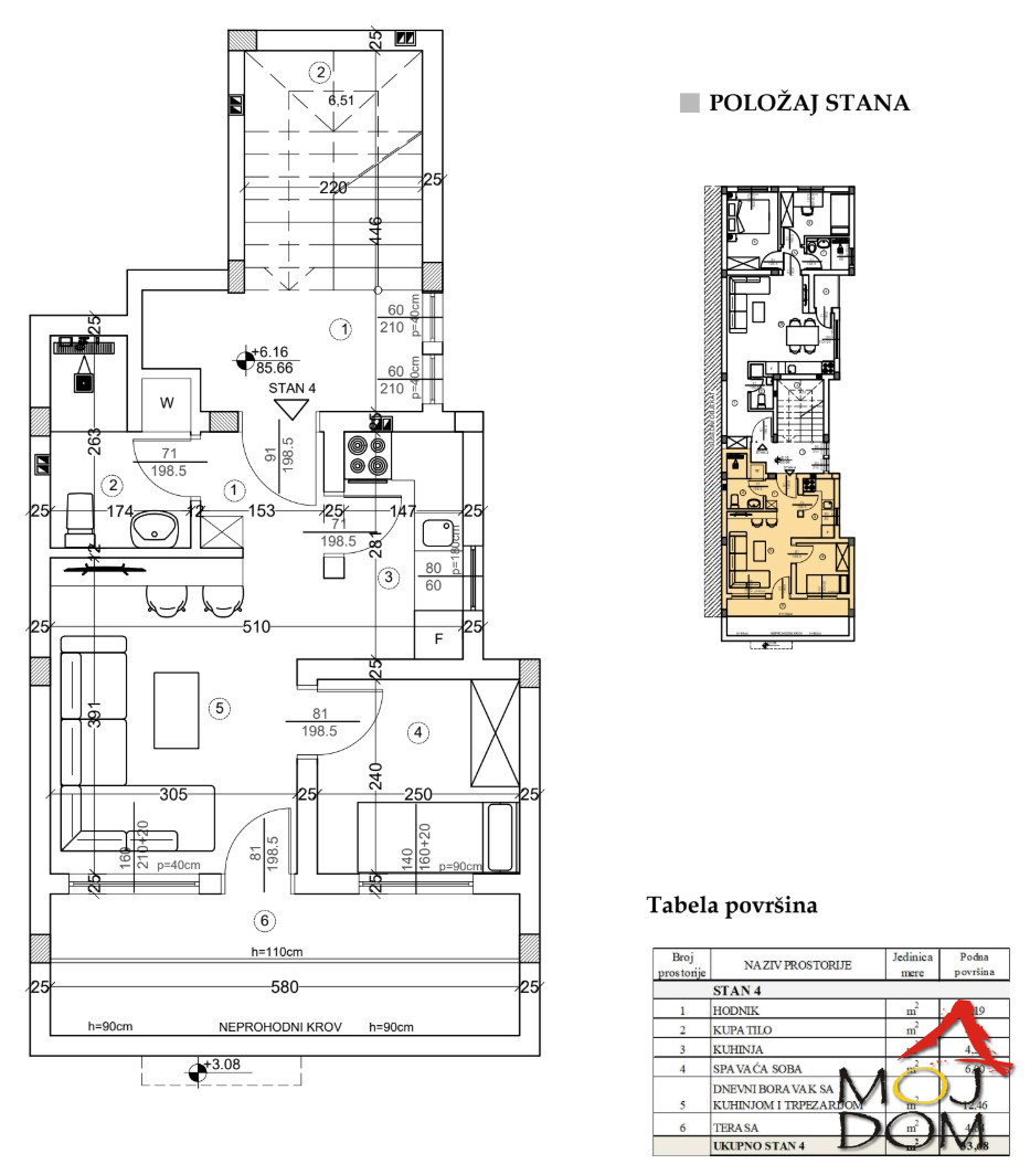 Stan,NOVI SAD,ADICE,kv: 34, € 69400, ID: 1030097