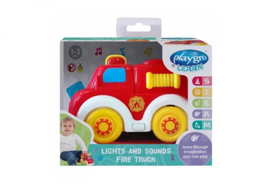 PLAYGRO SVETLEĆA,MUZIČKA IGRAČKA VATROGASNO VOZILO