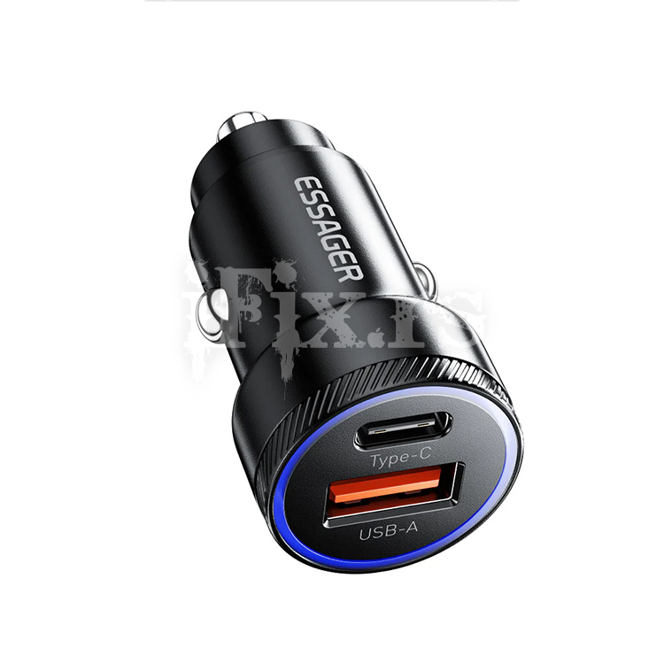 Auto punjac Essager USB-C + USB-A 54W ECCPQ-KX01-P
