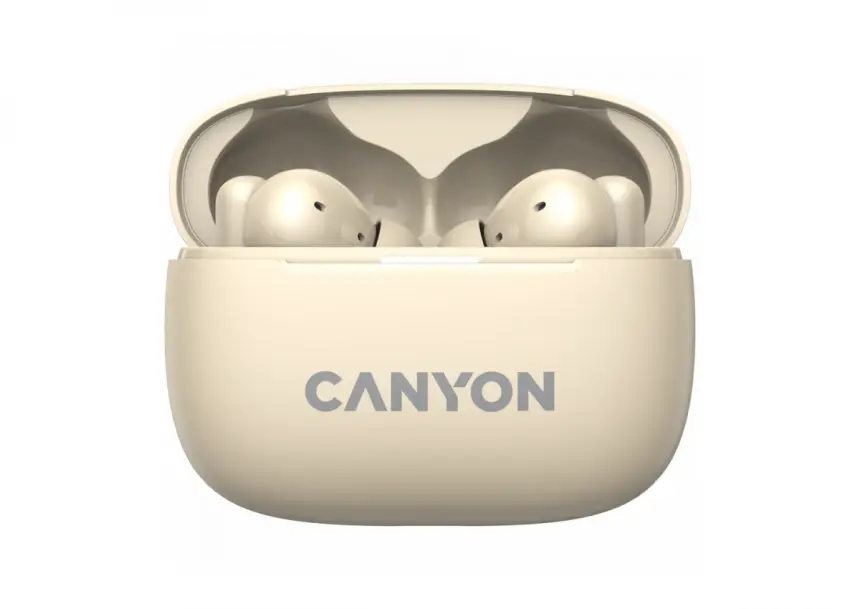 CANYON Bežične slušalice OnGo TWS-10 ANC+ENC, Bež