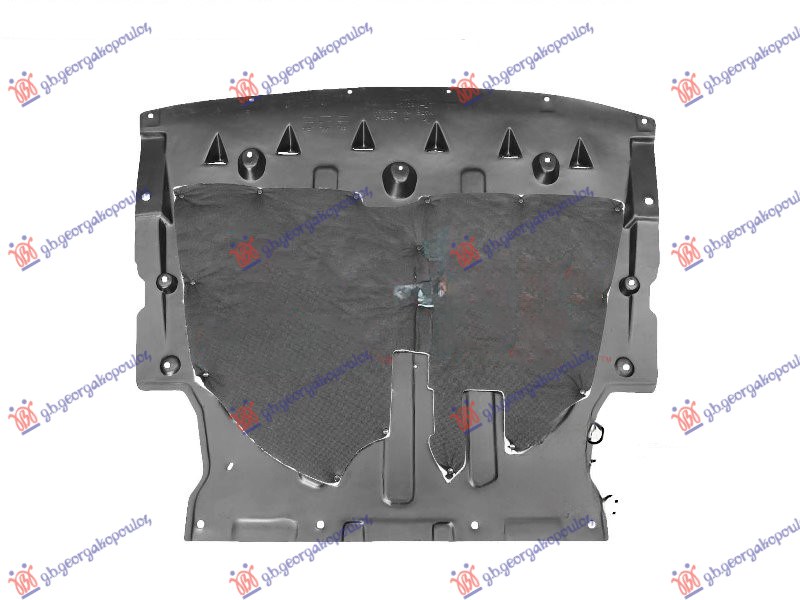ZASTITA MOTORA PREDNJA PLASTICNA (SA IZOLACIONOM PENOM) NISSAN QASHQAI (2017-2021) (OEM: 75890-HV80-PFM, 75890-HV80A-PFM, 75890HV80APFM)