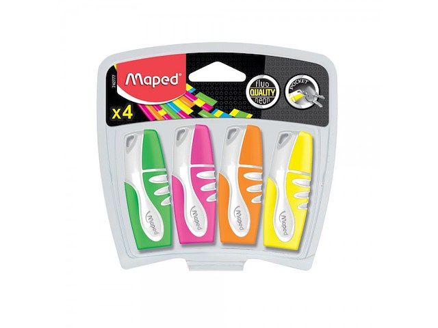 TEKST MARKER MAPED FLUO`PEPS MINI BLISTER