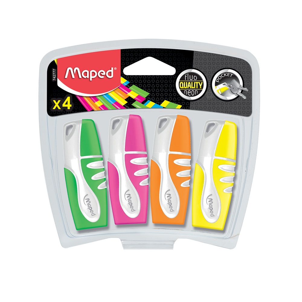 TEKST MARKER MAPED FLUO`PEPS MINI BLISTER